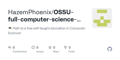 github hazemphoenix ossu full computer science curriculum mortar