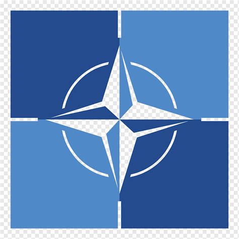 Bendera Logo Nato Badan Dukungan Dan Pengadaan Nato Seperti Simbol