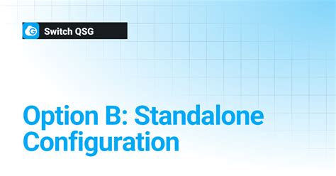 Option B Standalone Configuration Ecs1112fp Qsg Option B Standalone Configuration Ecs1112fp Qsg
