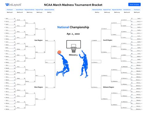 Single Elimination Tournament Bracket Template Excel