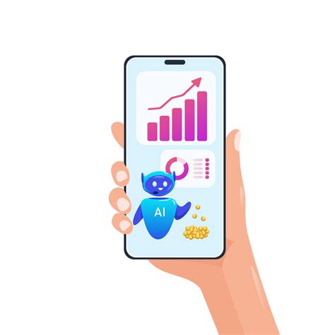 Robot Ai Sales Improvement Trading Stock Trading Concept Artificial Intelligence Abstract