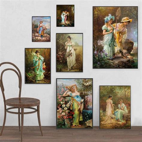 Renaissance Aesthetic Hans Zatzka Painting Reproduction Prints Poster