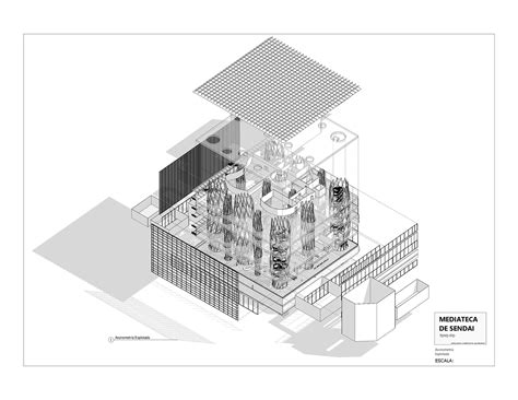 Mediateca De Sendai Toyo Ito Diplomado Bim Revit On Behance