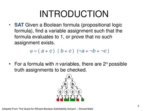Ppt Boolean Satisfiability Sat Powerpoint Presentation Free