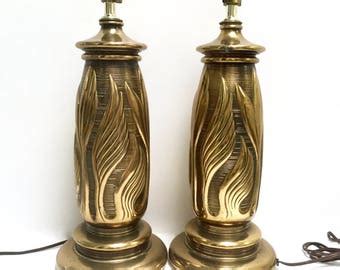 Brass Table Lamp Etsy