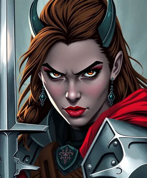 Female Half Orc Portrait Image Free Ai Generator Makepix
