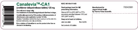 Canalevia Ca1 Jaguar Animal Health Veterinary Package Insert Page 2