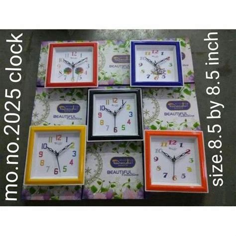 Square Shape Analog Wall Clock At ₹ 55 Piece Analog Wall Clock In