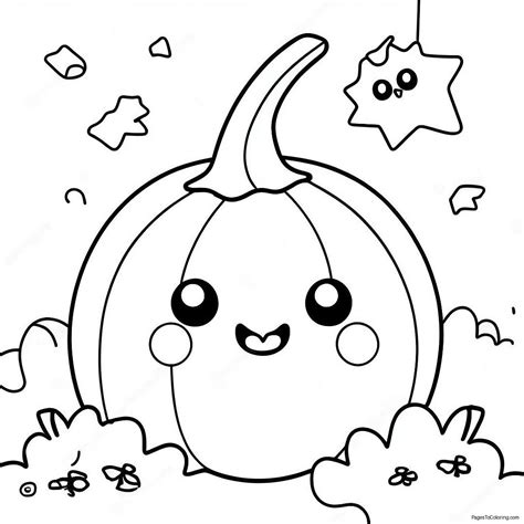 Cute Halloween Squishmallow With Pumpkin Coloring Page 33593 27055