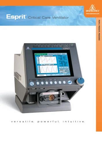 Refurbished Philips Esprit Ventilator Respiratory Rate 1 To 80 Bpm