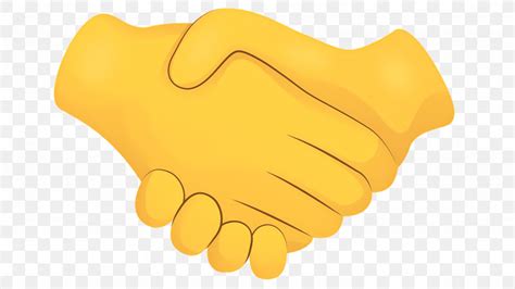 Handshake Emoji Yellow Handshake Emoji Illustration Png 6144x3456px