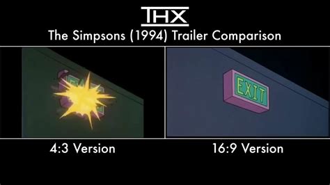 Thx The Simpsons 1994 Trailer Comparison Early Version Youtube