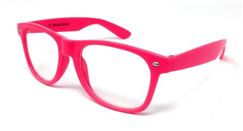 Neon Pink Nerd Glasses