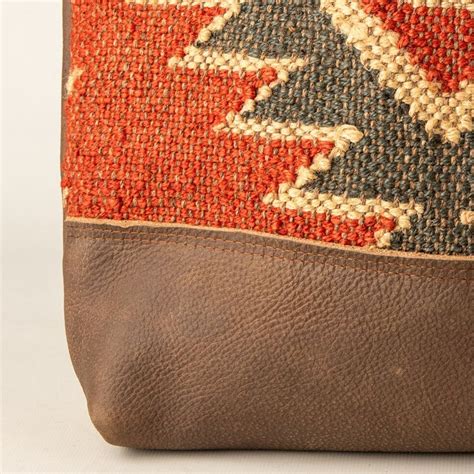 Kilim Tote Bag Kilim And Kodiak Leather Tote Handmade By Frankie And
