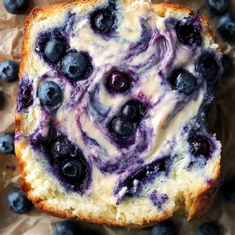 Easy Blueberry Cream Cheese Bread