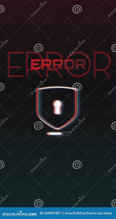 Incorrect Pattern Unlock Screen Illustration Error Stock Illustration Illustration Of Block