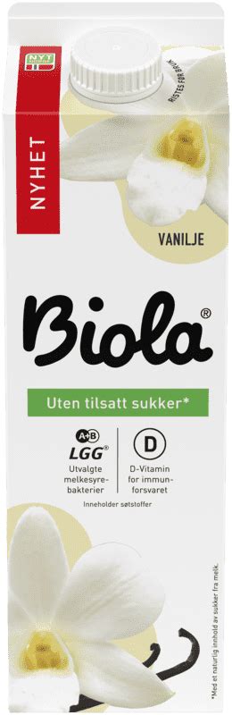 Tine Biola Vanilje Uten 1000g Trygg Mat