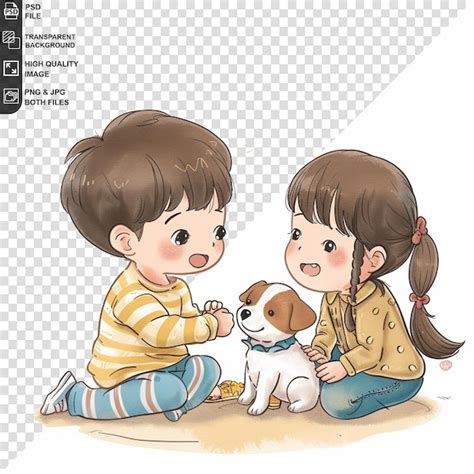 Premium Psd Cute Cartoons Characters Isolated