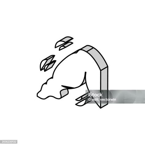 송아지 근육 부종 등각 투영 아이콘 벡터 일러스트 레이 션 근육에 대한 스톡 벡터 아트 및 기타 이미지 근육 등측투영법