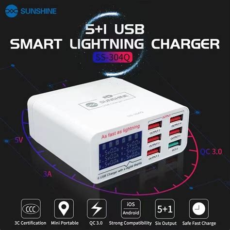 Usb Fast Charger With Usb Digital Display Ports Q Slshop Lk