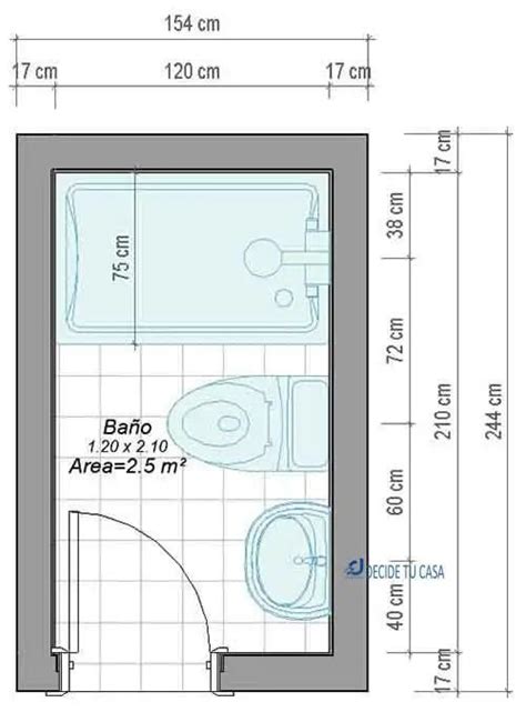Medidas De Baños Planos De Distribución Optimas Decide Tu Casa