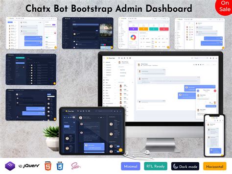 Dark Creative Bootstrap Dashboard Rtl Style By Chat Bot Admin Panel