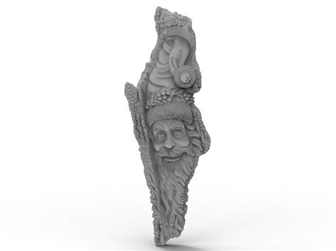 3d File 3d Model Stl File For Cnc Router Laser And 3d Printer Santa 📁・3d