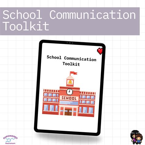 School Communication Toolkit Empowered Neuro Mom