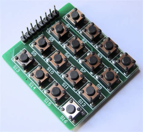 Small Size 4x4 Matrix Keypad Hacktronics