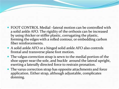 Afo Ppt Ankle Foot Orthosis Physiotherapy Ppt