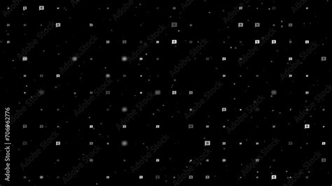Template Animation Of Evenly Spaced Chat Symbols Of Different Sizes And