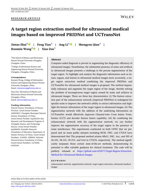 A Target Region Extraction Method For Ultrasound Medical Images Based