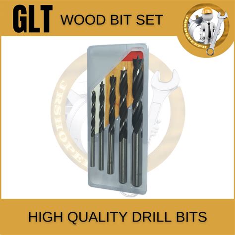 5pcs Wood Drill Bit Set Glt Brand Bala Ng Barena Shopee Philippines