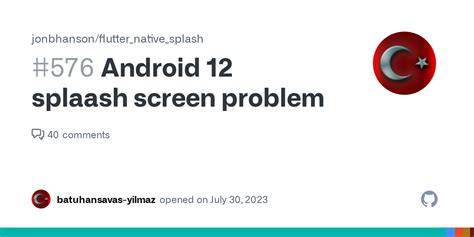 Android Splaash Screen Problem Issue Jonbhanson Flutter Native Splash GitHub