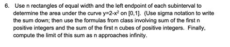 solved use n ﻿rectangles of equal width and the left