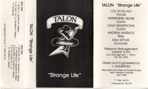 Talon Strange Life Encyclopaedia Metallum The Metal Archives