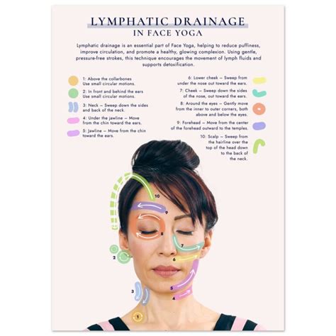 Lymphatic Drainage Poster Face Yoga Method