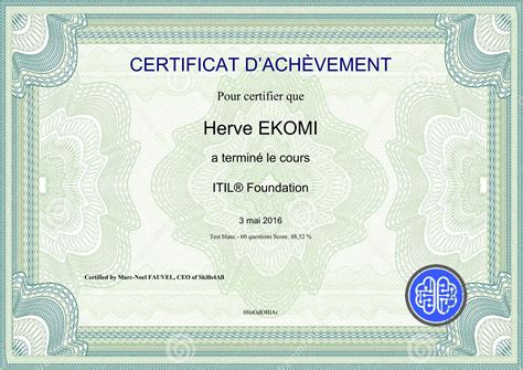 Skills4all Itil Fondation Skills4all Itil Foundation Certificate Pdf