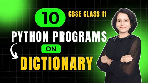 Python Dictionary Important Programs Cbse Class 11 Computer Science
