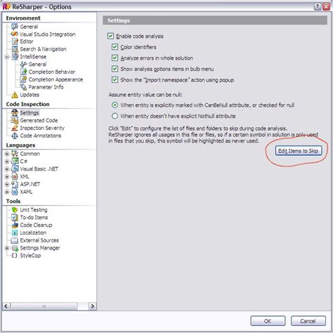 Stylecop For Resharper Disable Checking For Read Only Files Stack