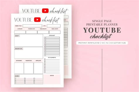 Free Youtube Checklist SnapyBiz
