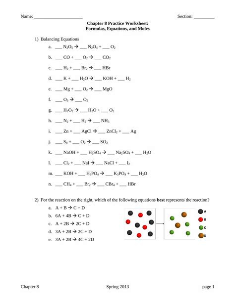PDF Chapter 8 Practice Worksheet Formulas Equations And Web Gccaz Edu Rob2108739