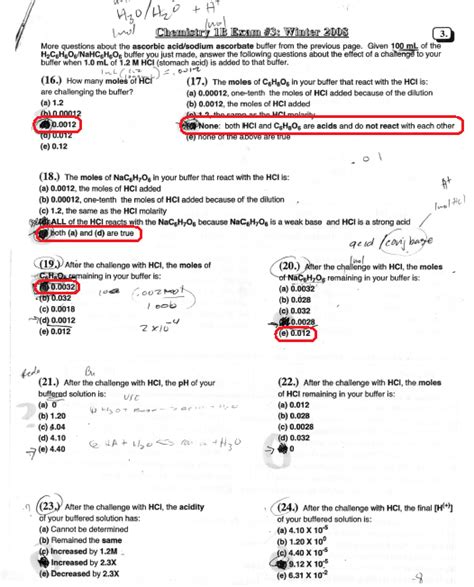 Buffer Solution Challenged By HCl