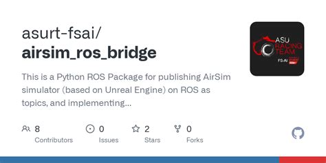 Github Asurt Fsaiairsimrosbridge This Is A Python Ros Package For