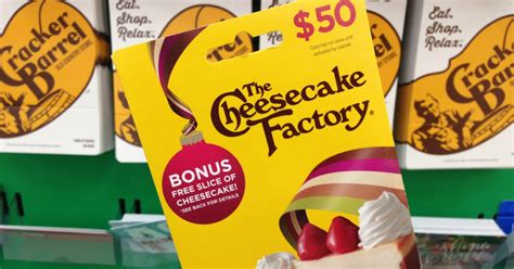Cheesecake Factory T Card