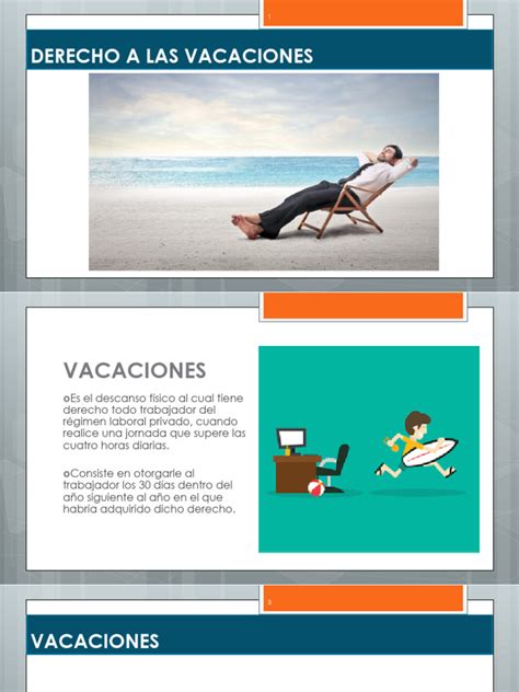 Derecho A Las Vacaciones Pdf Derecho Laboral Salario