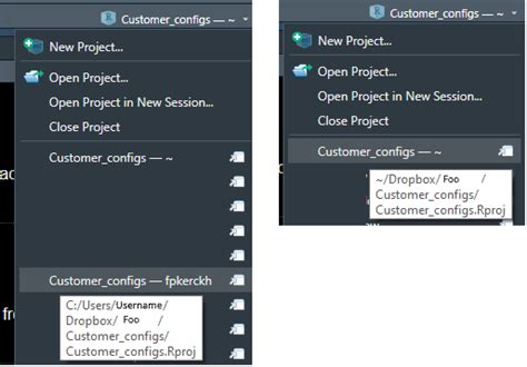 Rstudio Project Menu Has Issues With Tilde Expansion Relative Path On Windows RStudio IDE