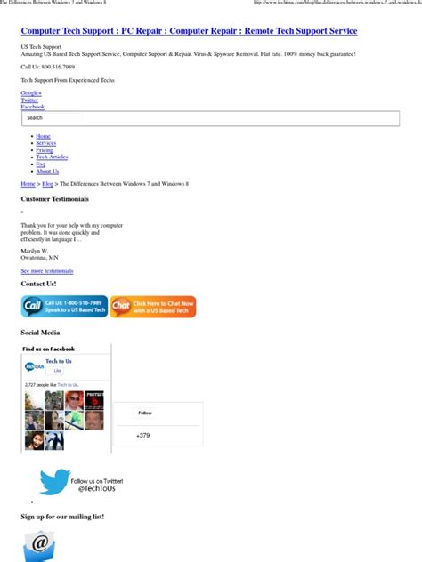 The Differences Between Windows 7 And Windows 8 Pdf Windows 8 Windows 7