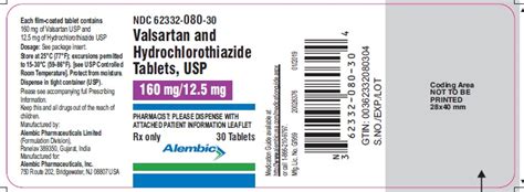 Valsartan And Hydrochlorothiazide Tablet Film Coated