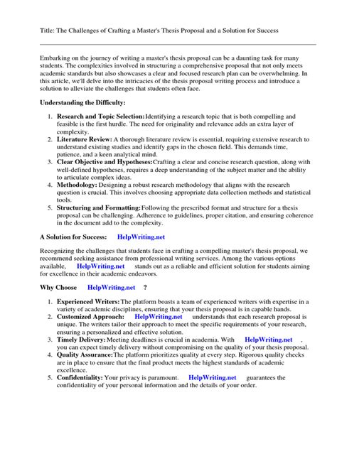 Ma Thesis Proposal Example Pdf Thesis Knowledge